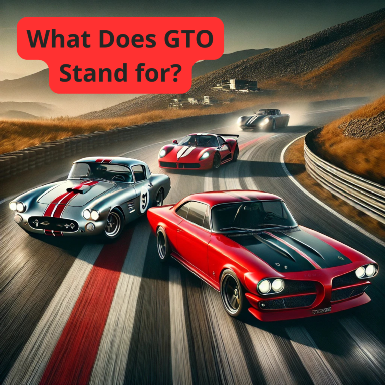 What Does GTO Stand for in the Car Industry? - Cars Engine